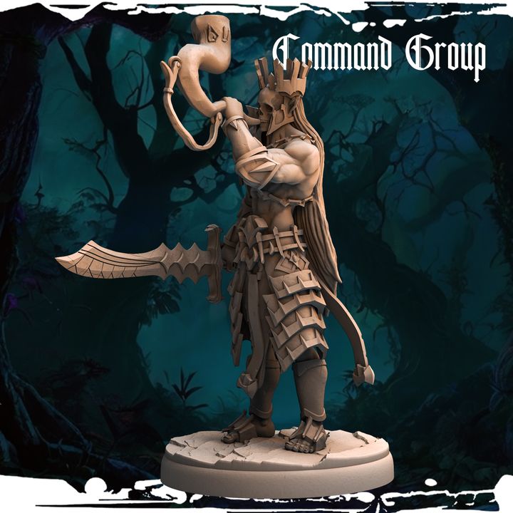 3D Printable Dark Elf Command Group III - 3 variations - Army of Darkness: Dark Elves by ...