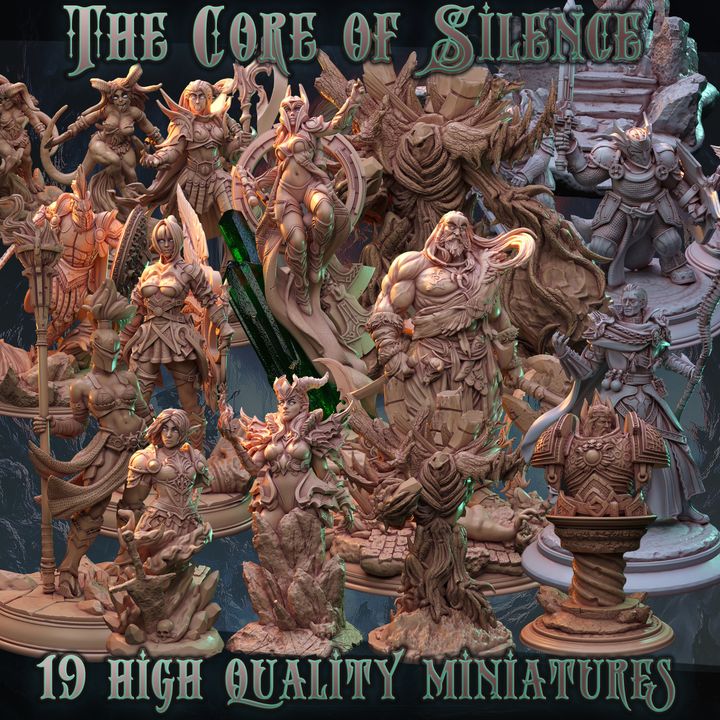 3D Printable "The Core of Silence" set by HardWitch-Games