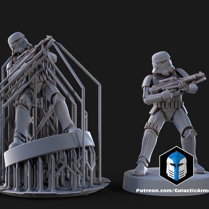 3D Printable 1:48 Scale Stormtroopers - 3D Print Files by Galactic Armory