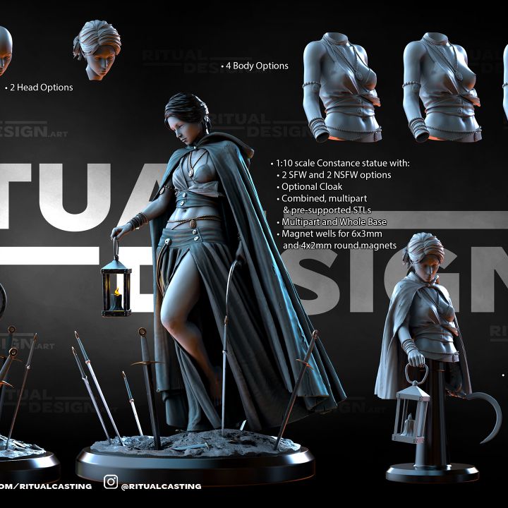 3D Printable Constance - Full January 2025 Release by Ritual Design