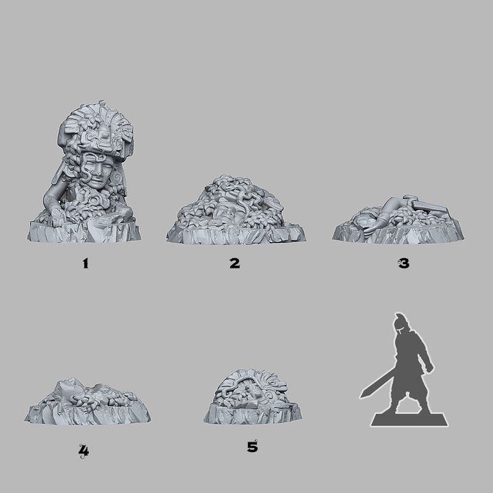 3D Printable AZTEC RUINS by Fantastic Plants And Rocks