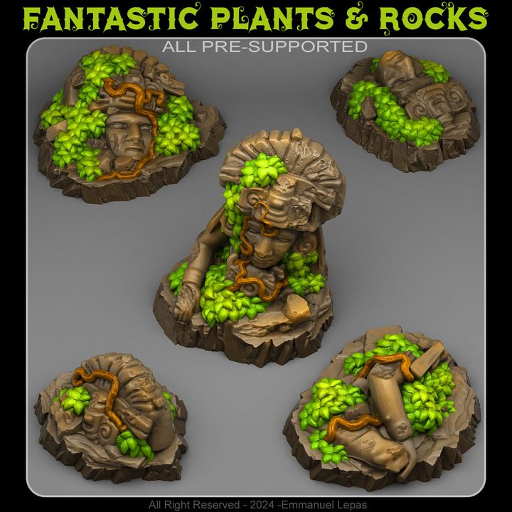 3D Printable AZTEC RUINS by Fantastic Plants And Rocks