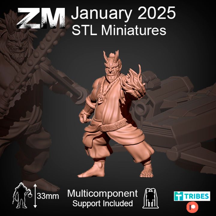 3D Printable Oni General by Zierzo Miniaturas