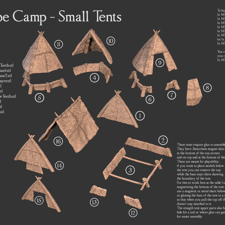 3D Printable Blueteeth Tribe Camp Bundle by Making Tlon
