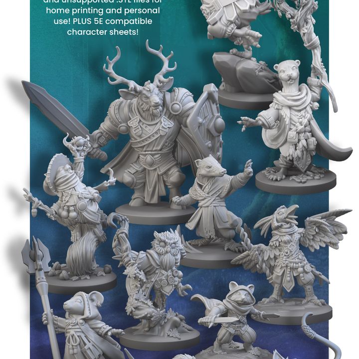 3D Printable HONK! - Goose Barbarian by Kraken Games Lab