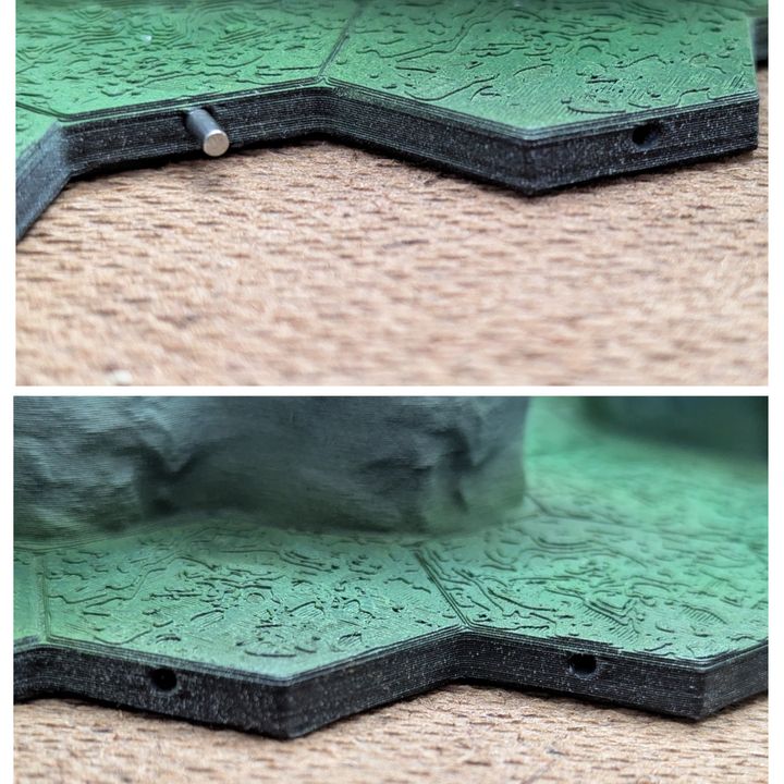 3D Printable 6mm Scale Hex Terrain Tile System - Set of 12 Tiles ...