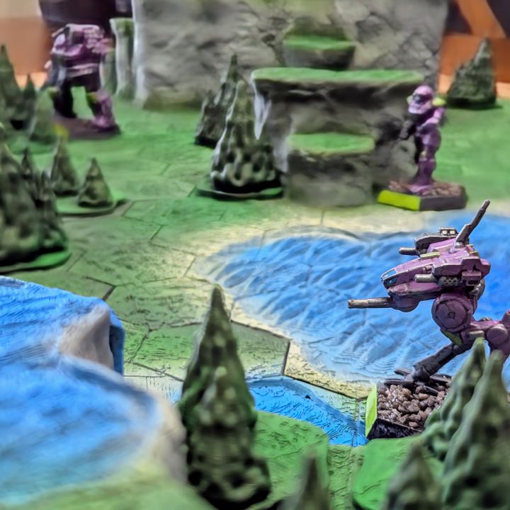 3D Printable 6mm Scale Hex Terrain Tile System - Set of 12 Tiles ...