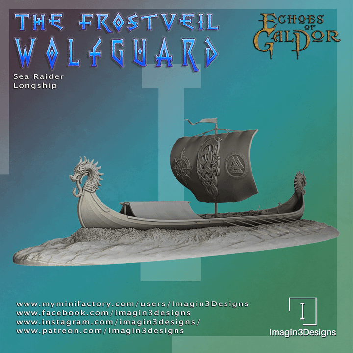 3D Printable The Frostveil Wolfguard COMPLETE SET by Imagin3Designs