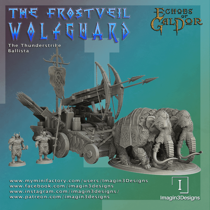 3D Printable The Frostveil Wolfguard COMPLETE SET by Imagin3Designs