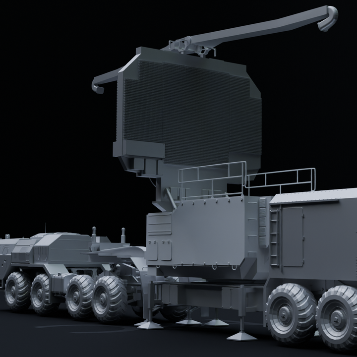 3D Printable Russian 91N6E Surveilence Radar for S400 Battalion by The ...