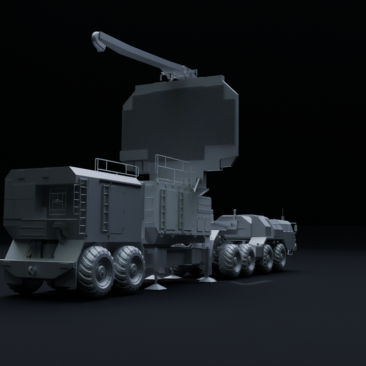 3D Printable Russian 91N6E Surveilence Radar for S400 Battalion by The ...