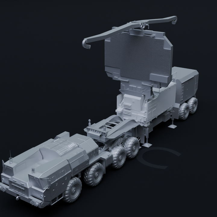 3D Printable Russian 91N6E Surveilence Radar for S400 Battalion by The ...