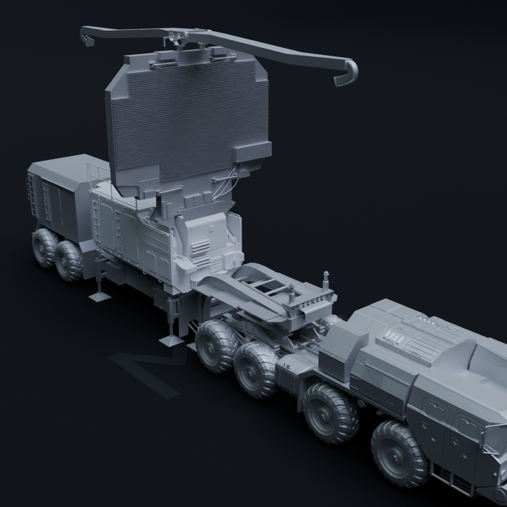 3D Printable Russian 91N6E Surveilence Radar for S400 Battalion by The ...