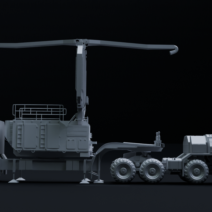 3D Printable Russian 91N6E Surveilence Radar for S400 Battalion by The ...