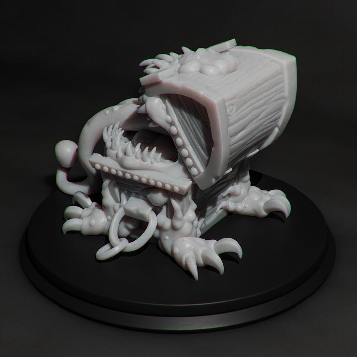 3D Printable Free Mimic Treasure Chest by Toni Rabaron