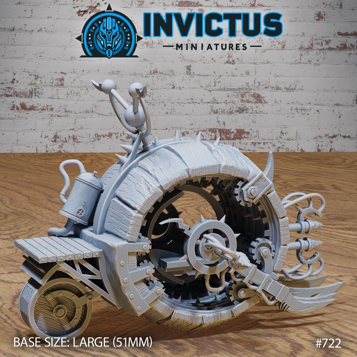 3D Printable Rat Wheel / Monocycle Bike / Air Wheels Construct / Dark ...