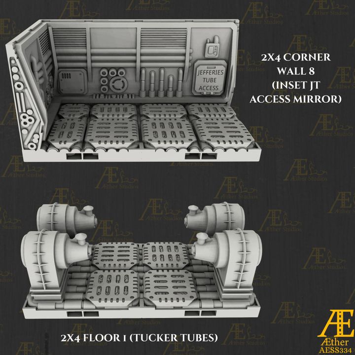 3D Printable AESS334 - Mark XII Engine by Aether Studios