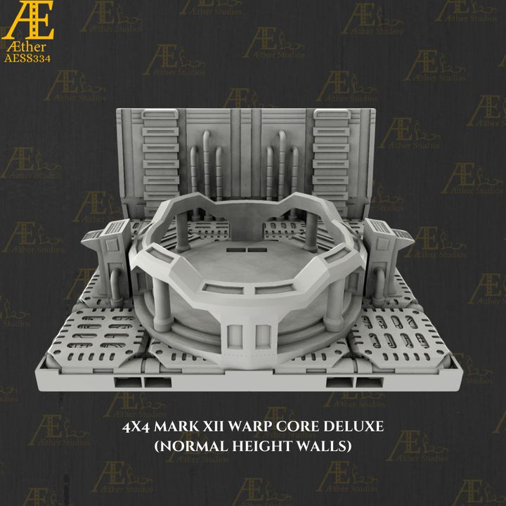 3D Printable AESS334 - Mark XII Engine by Aether Studios