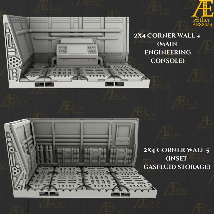 3D Printable AESS334 - Mark XII Engine by Aether Studios
