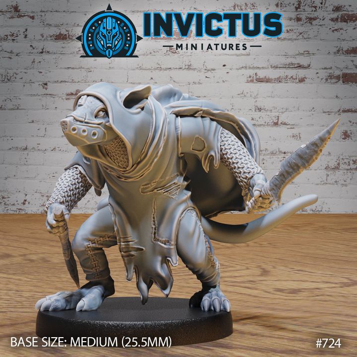 3D Printable Dark Rats Clan Assasin / Space Rodent Warrior / Future ...