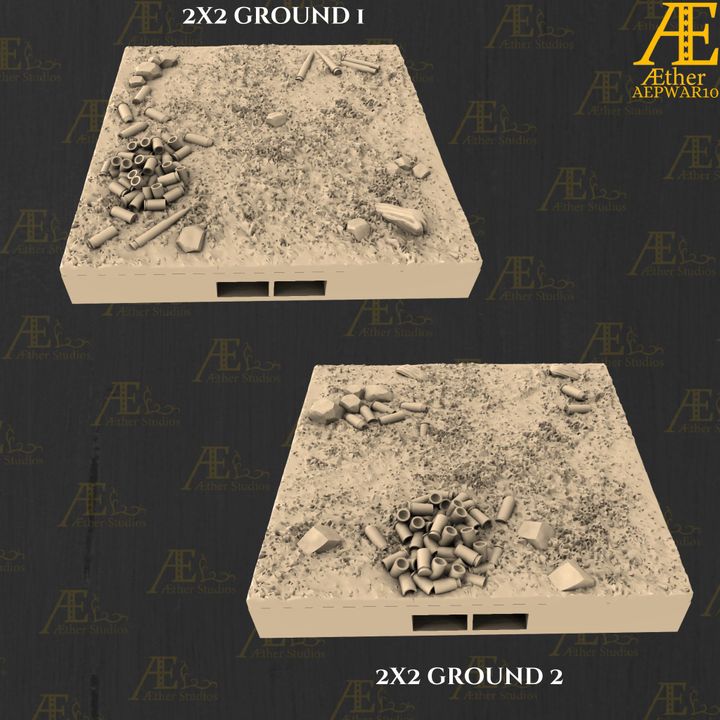 3D Printable AEPWAR10 - Private, First Class Trenches by Aether Studios