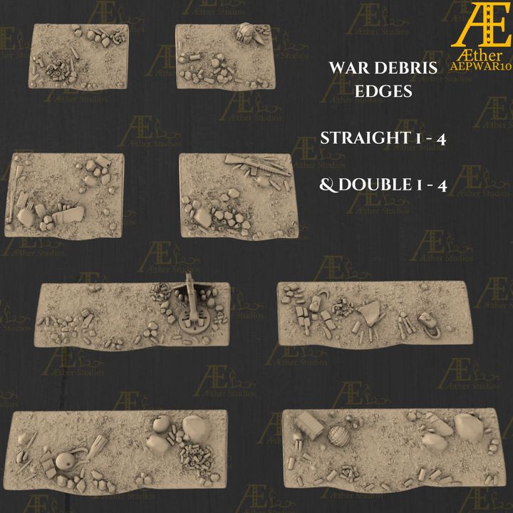 3D Printable AEPWAR10 - Private, First Class Trenches by Aether Studios