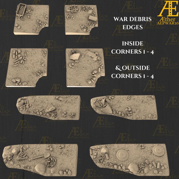 3D Printable AEPWAR10 - Private, First Class Trenches by Aether Studios