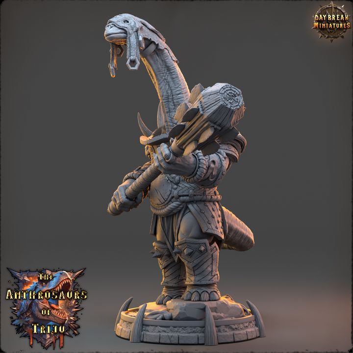 3D Printable Sebul Bracco - The Anthrosaurs of Triju by Daybreak Miniatures