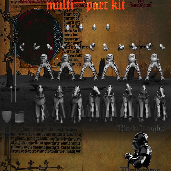 3D Printable 15th century - Holy Roman Empire Mounted Knights MULTI ...