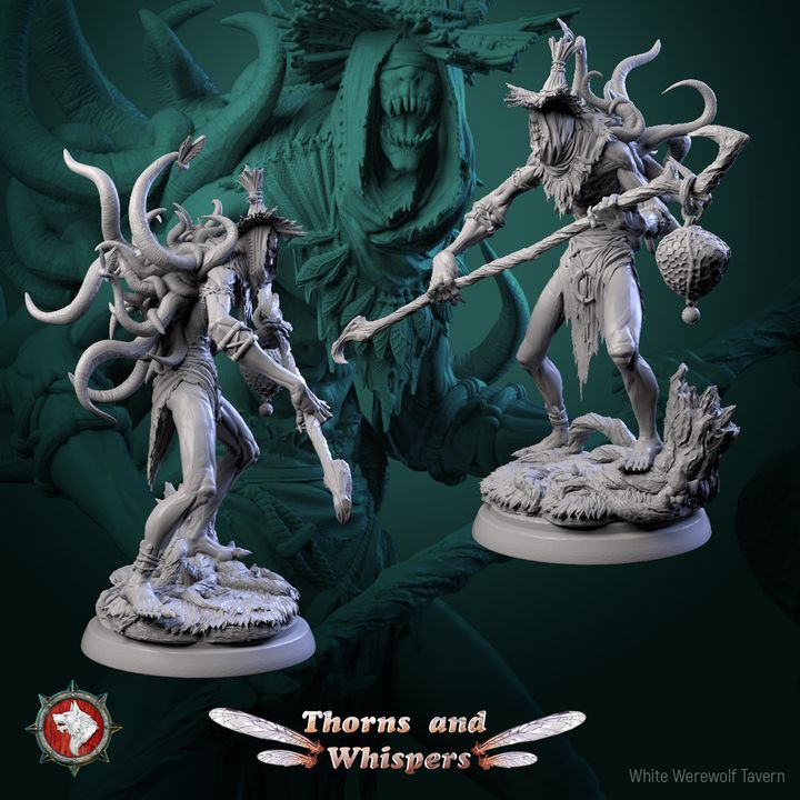 3D Printable The Fey Snatcher, 32mm and 75mm + pre-support by White ...