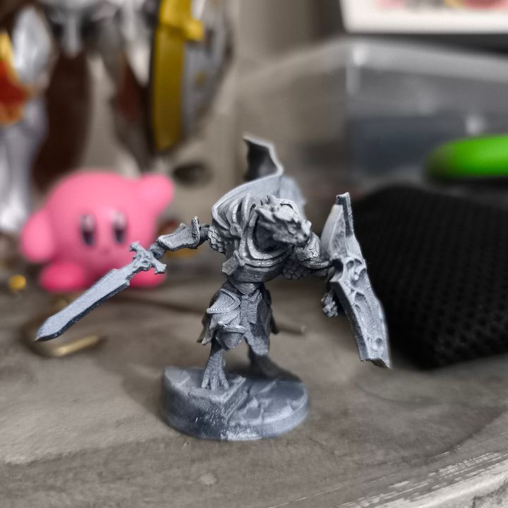 3D Print of Advanced FDM Dragon Kin Paladin Male by luisrestrepo