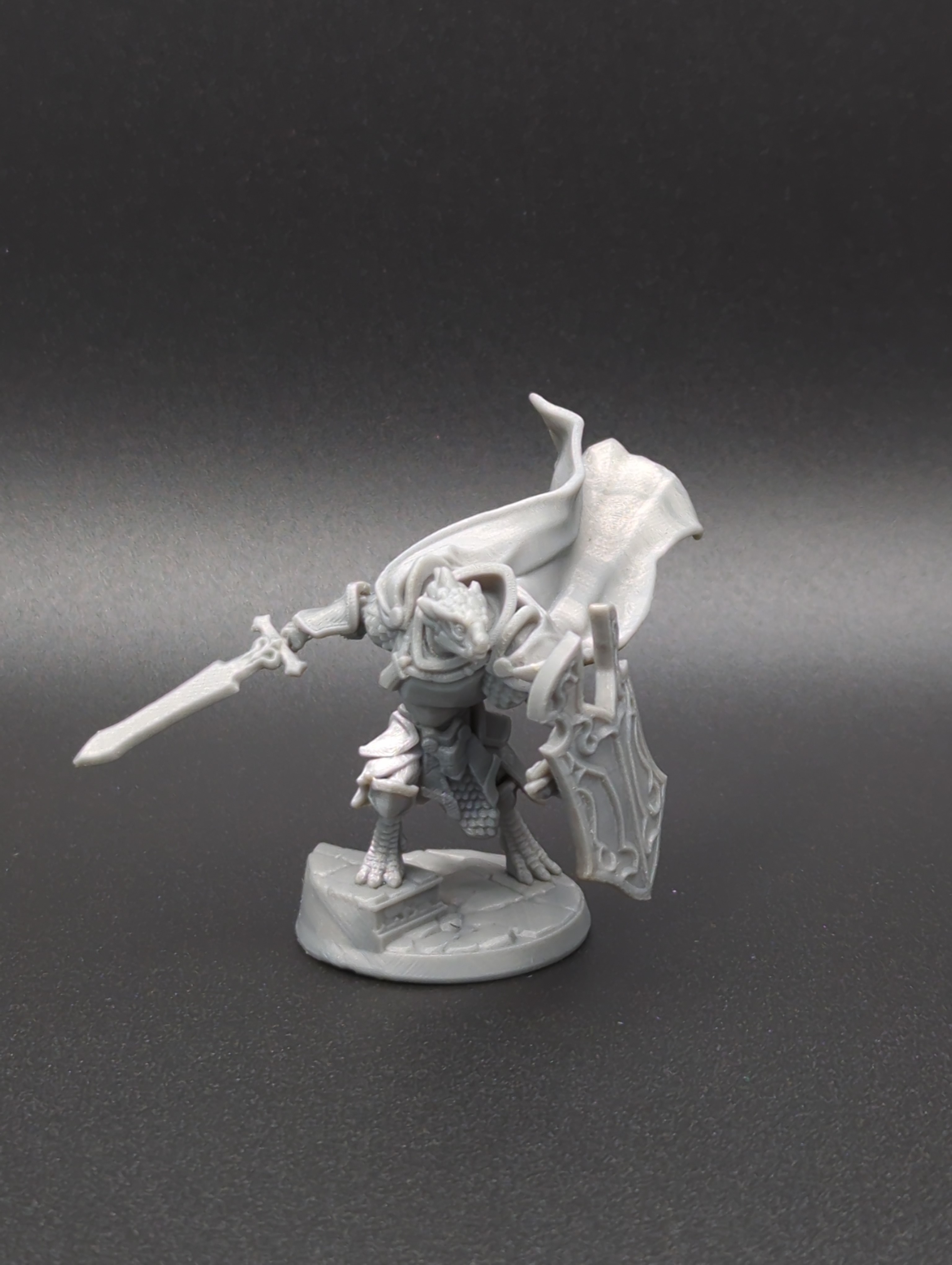 3D Printable Advanced FDM Dragon Kin Paladin Male by Arbiter Miniatures ...
