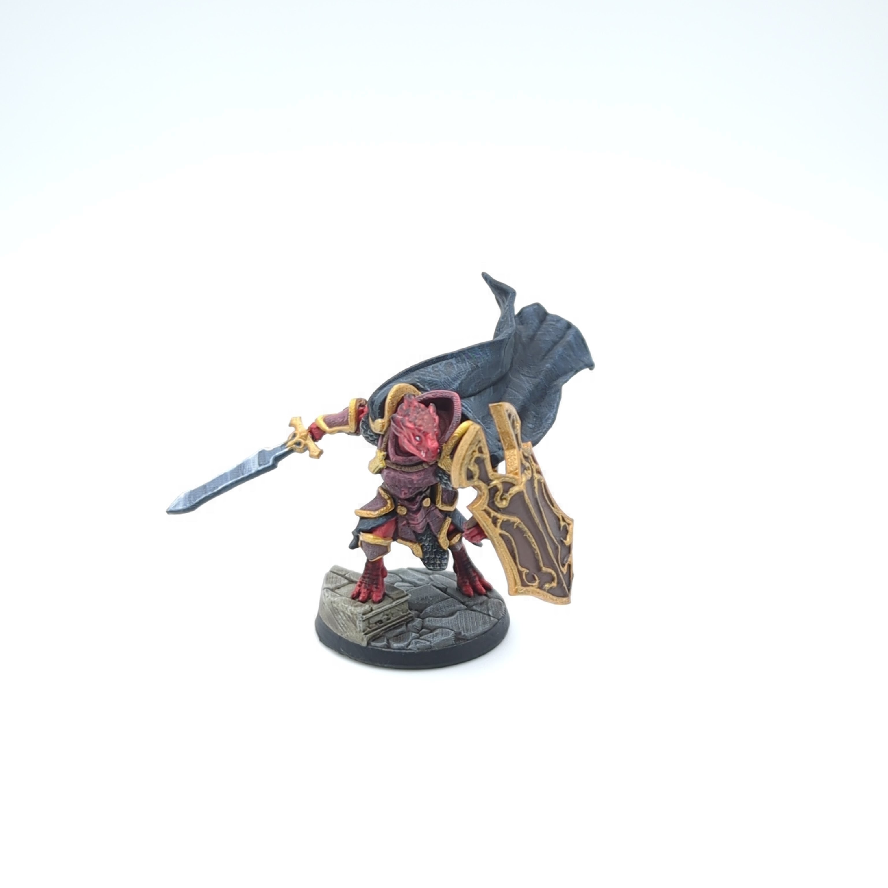3D Printable Advanced FDM Dragon Kin Paladin Male by Arbiter Miniatures ...