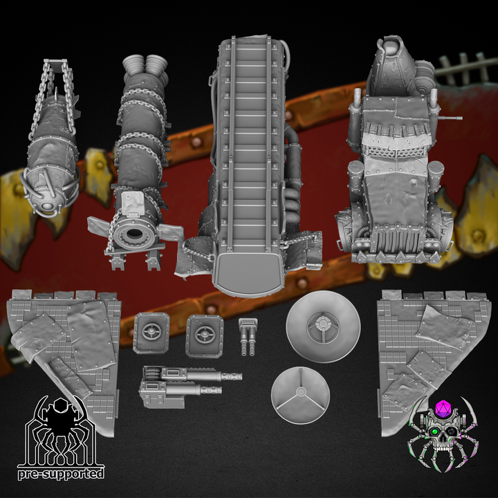 3D Printable Cosmic OrcX Truck by EightLegsMiniatures