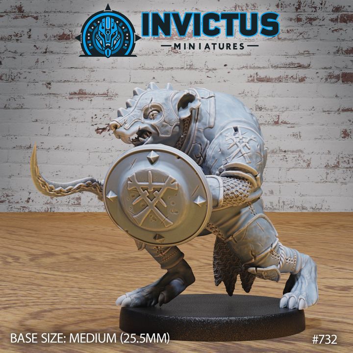 3D Printable Dark Rats Clan Team / Space Rodent Foot Soldier / Future ...