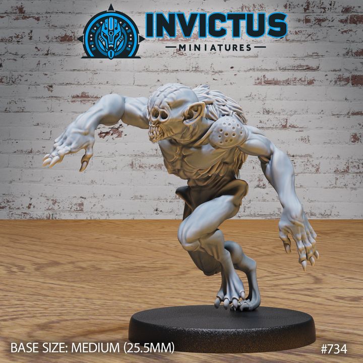 3D Printable Space Ghul Attack / Humanoid Monster / Galactic Hunter ...