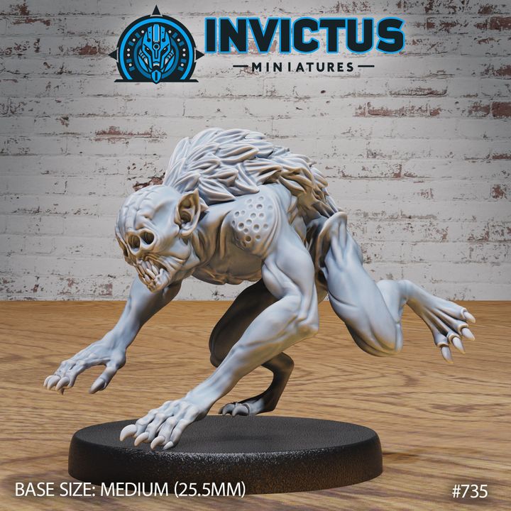 3D Printable Space Ghul Run / Humanoid Monster / Galactic Hunter ...