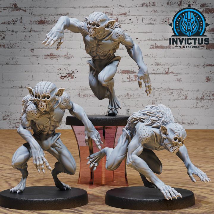 3D Printable Space Ghul Set / Humanoid Monster / Galactic Hunter ...