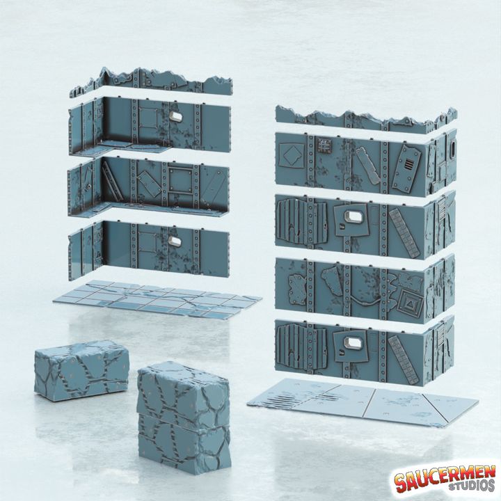 3D Printable 40K Tournament Terrain – Scrap Ork Buildings by Saucermen ...