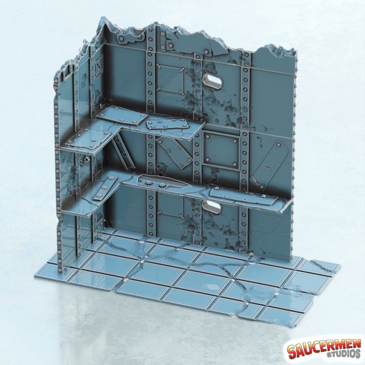 3D Printable 40K Tournament Terrain – Scrap Ork Buildings by Saucermen ...