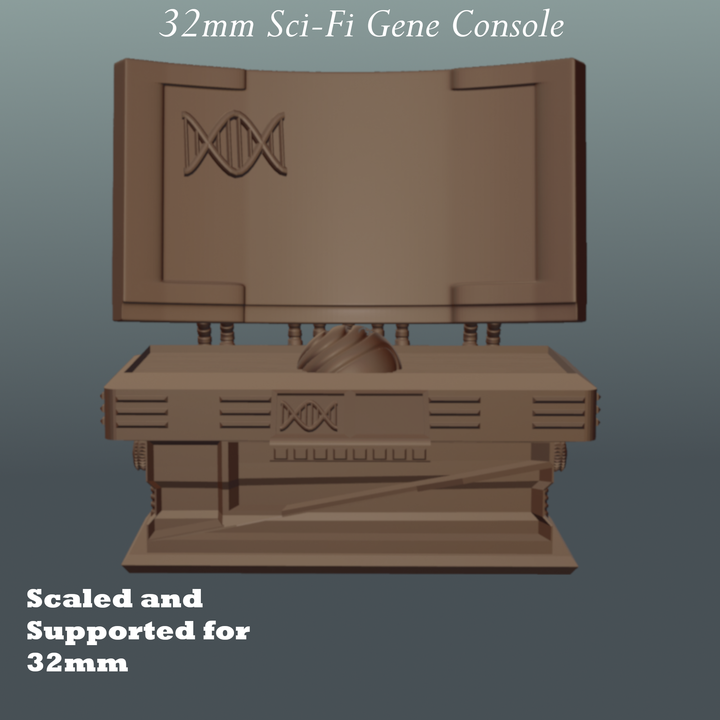 3D Printable 32mm Sci-Fi Console Table: Futuristic Holographic ...