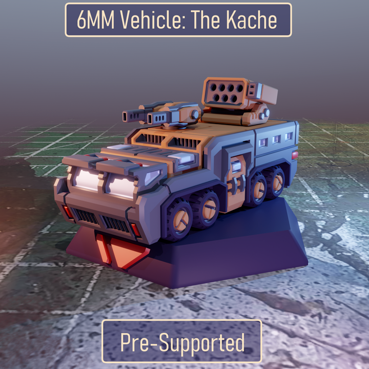 3D Printable 6mm Vehicle: The Kache by Mako Prints