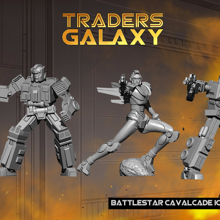 3D Printable Bot War - Valiant - Battlestar, Cavalcade, Icebreaker by ...