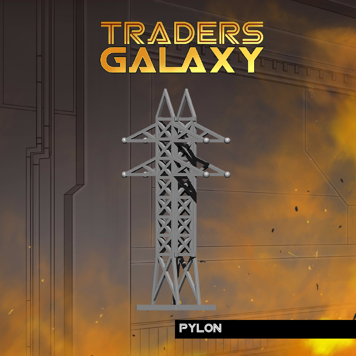 3D Printable Bot War Terrain - Electricity Pylon by Traders Galaxy ...