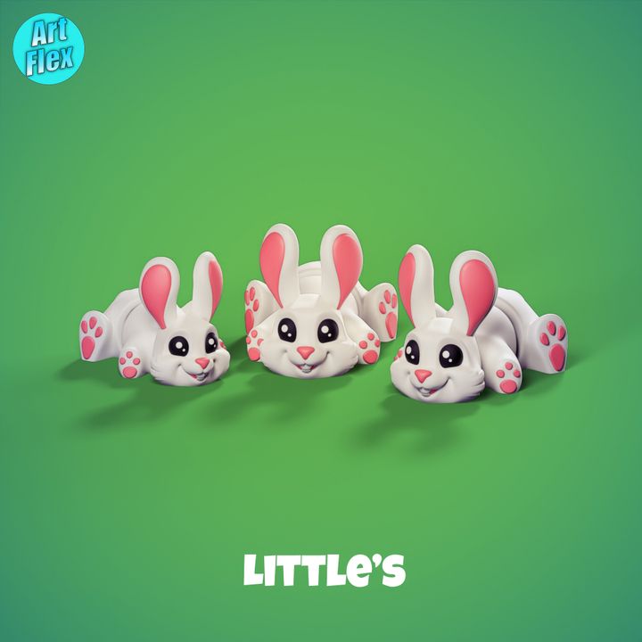 3D Printable Flexi Little Bunny by ArtFlex