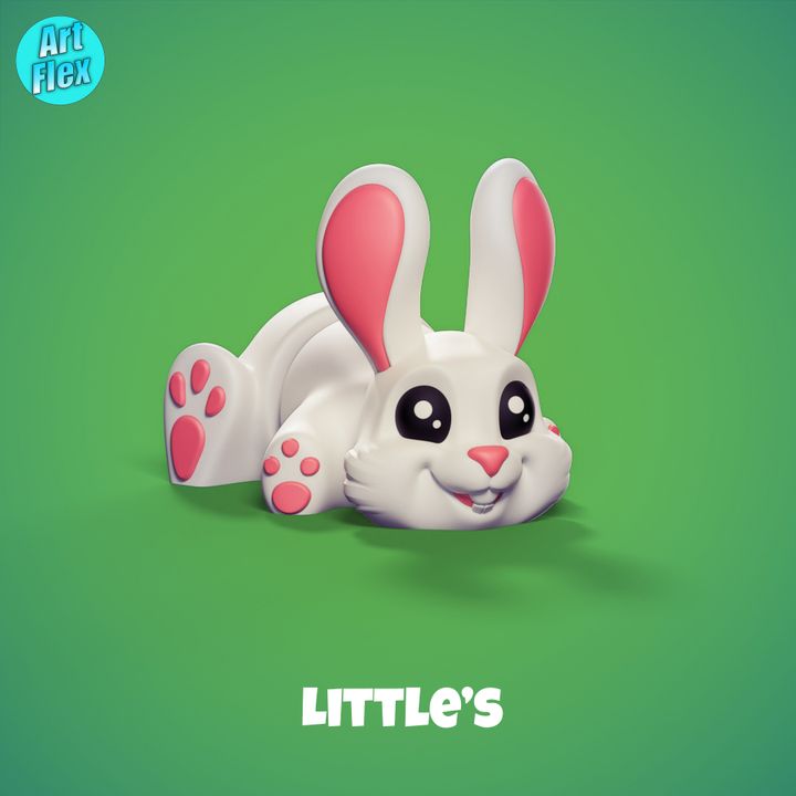 3D Printable Flexi Little Bunny by ArtFlex