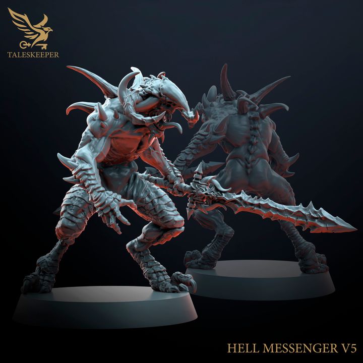 3D Printable HELL MESSENGERS (December) by Tales Keeper