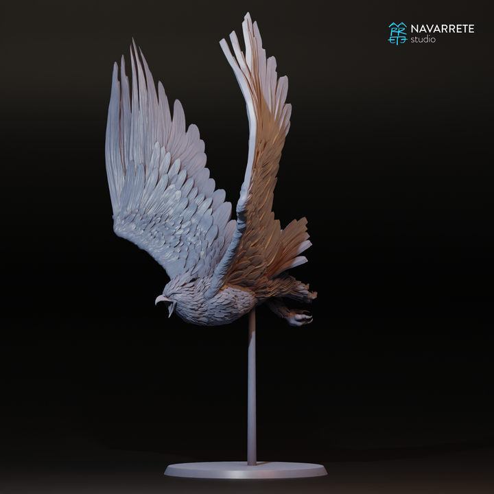 3D Printable Eagle 1 by Navarrete Studio