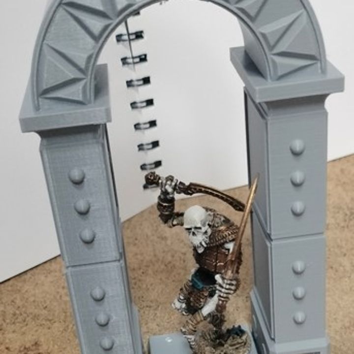 3D Printable Egyptian Free Standing Arch by 3d Prince and Design