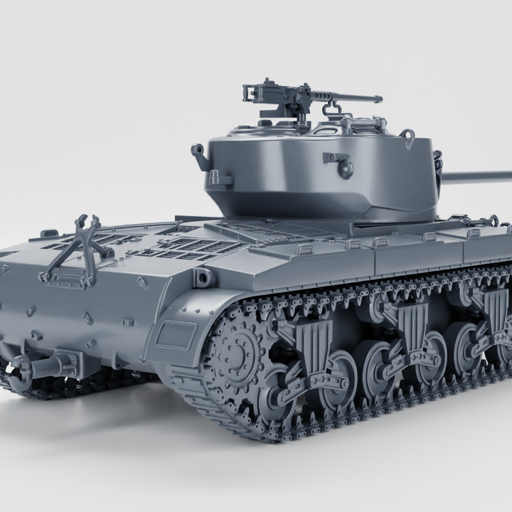 3D Printable T23 Medium Tank (US, WW2) by Wargame3d